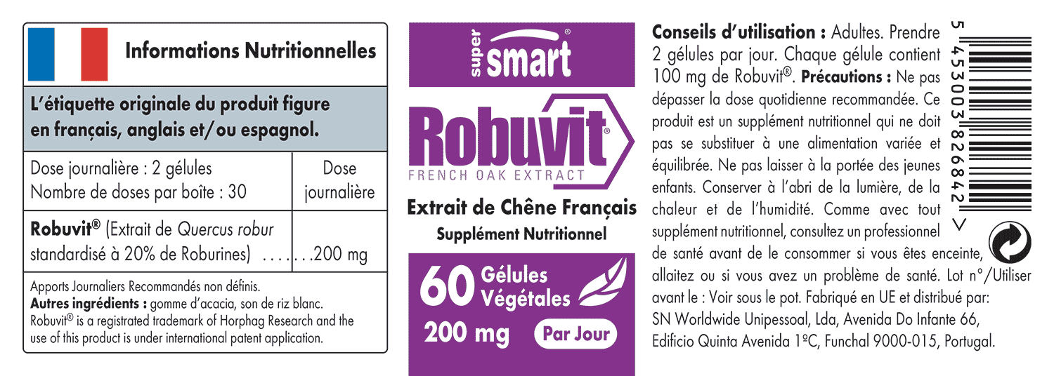 Robuvit® - Supplément de bois de chêne français