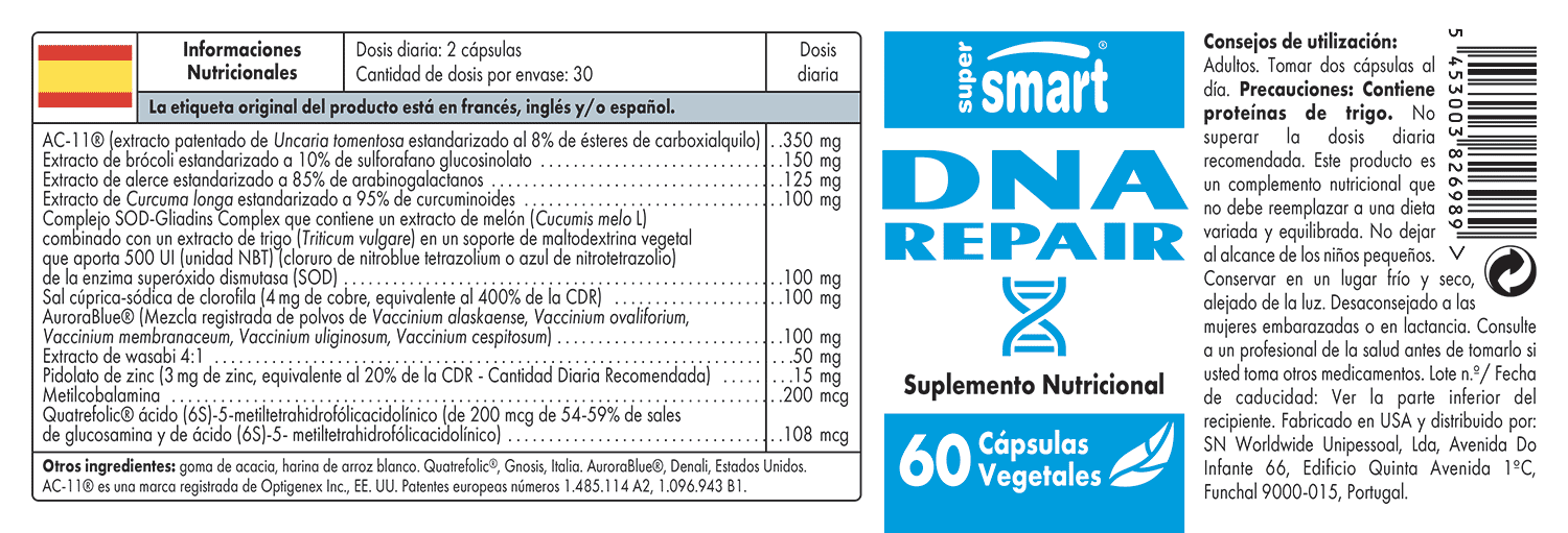 Complemento DNA Repair - Fórmula para reparar el ADN