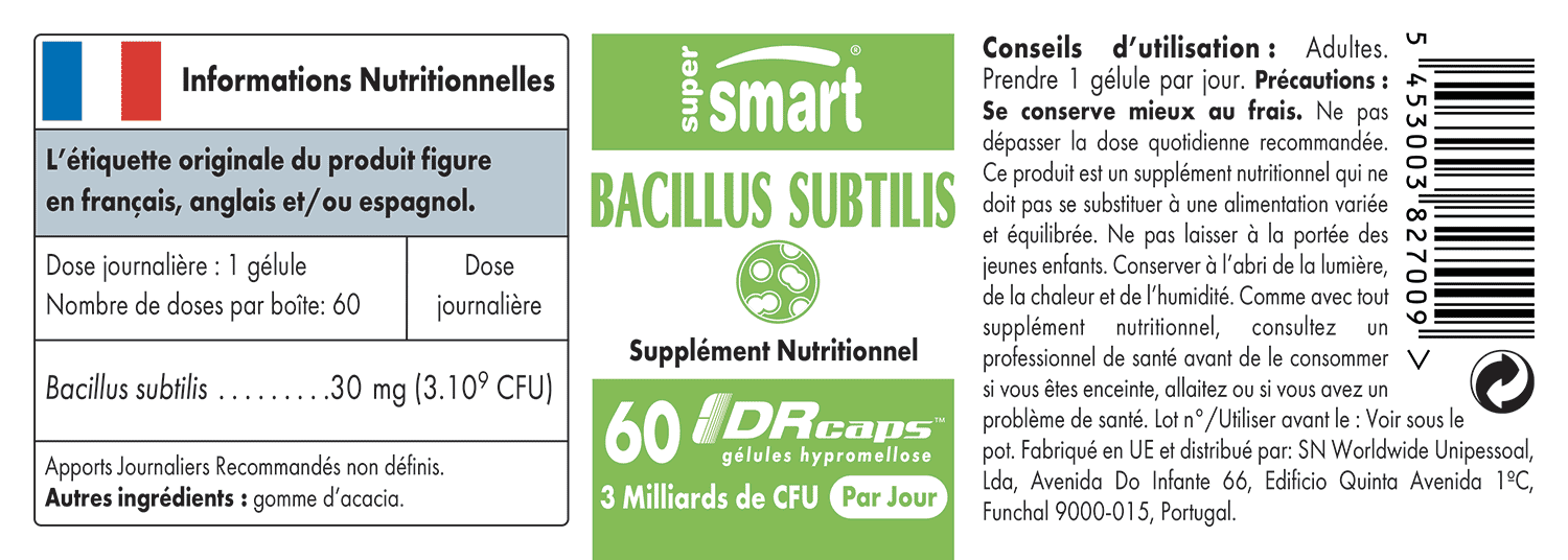 Bacillus subtilis : Complément Alimentaire Probiotique, Bienfaits
