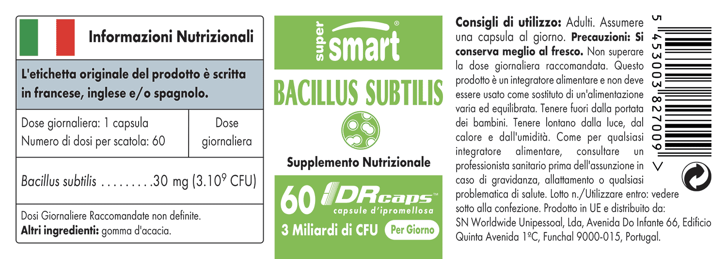 Bacillus subtilis | Integratore probiotico contro le infezioni