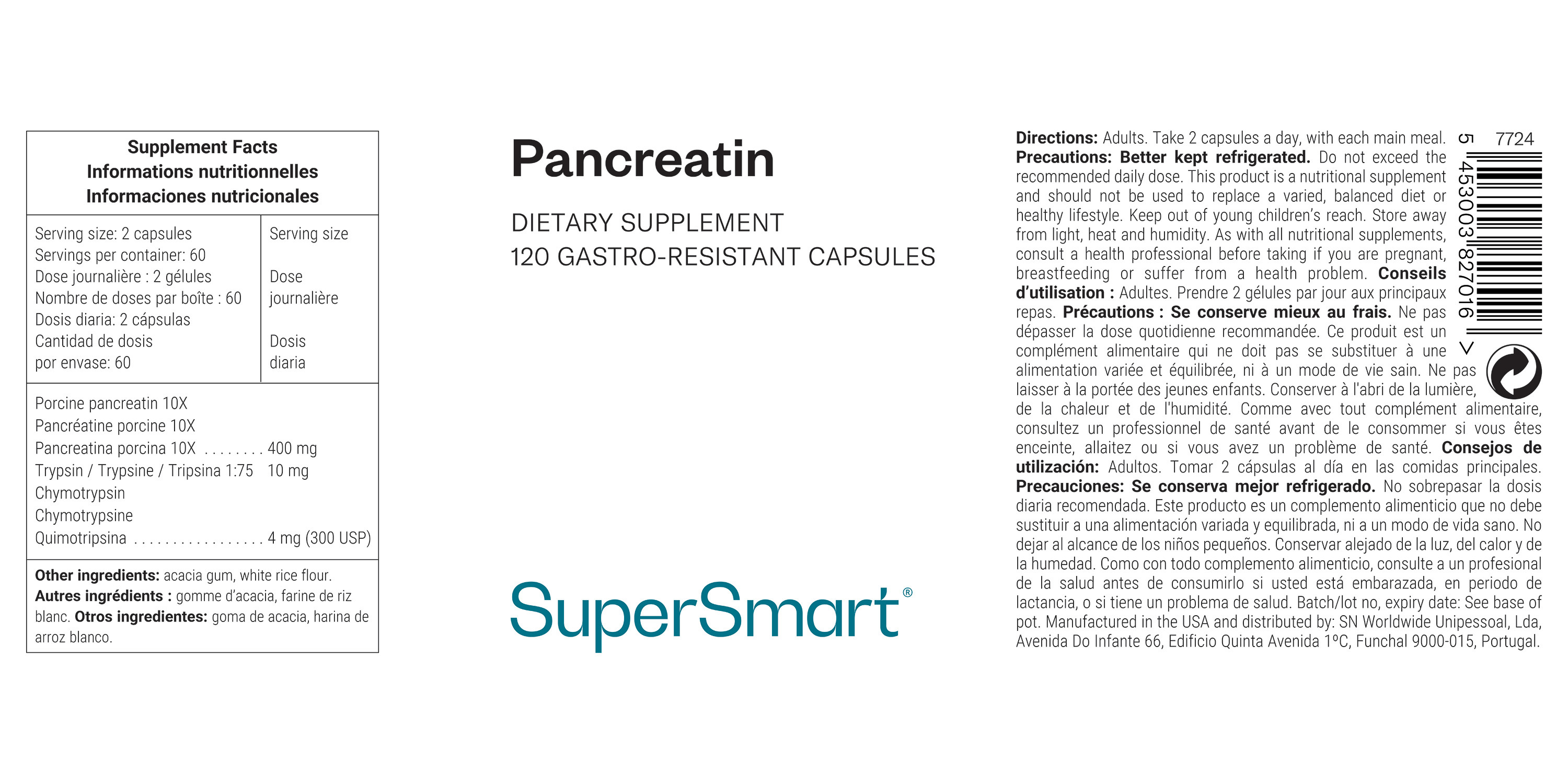 Pancreatin | Maag-darmstelsel - darmpassage - Vertering
