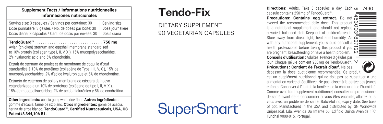 Tendo-Fix 250 mg | Complément Alimentaire de Collagène