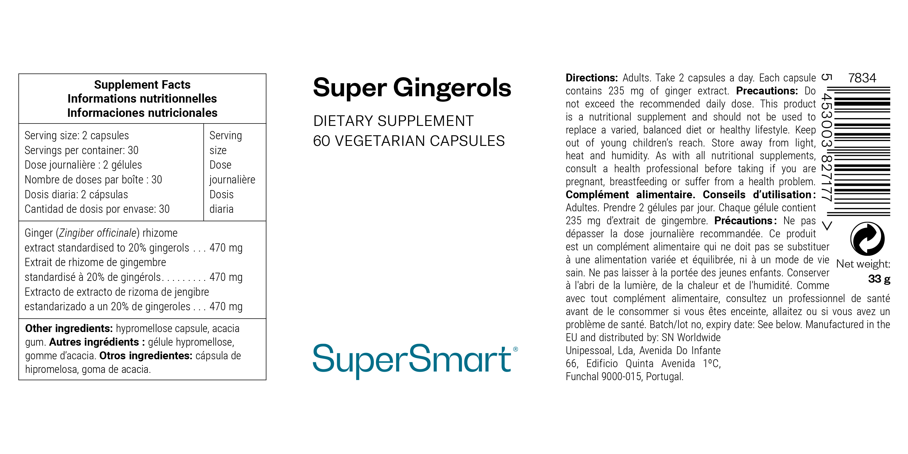 Super Gingerols - Ginger Extract to Help with Digestive Problems