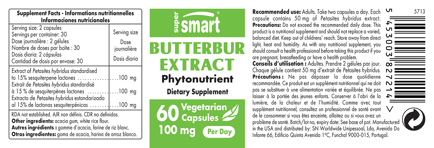 Butterbur Extract | Extrait de Pétasite Hybride - Bienfaits