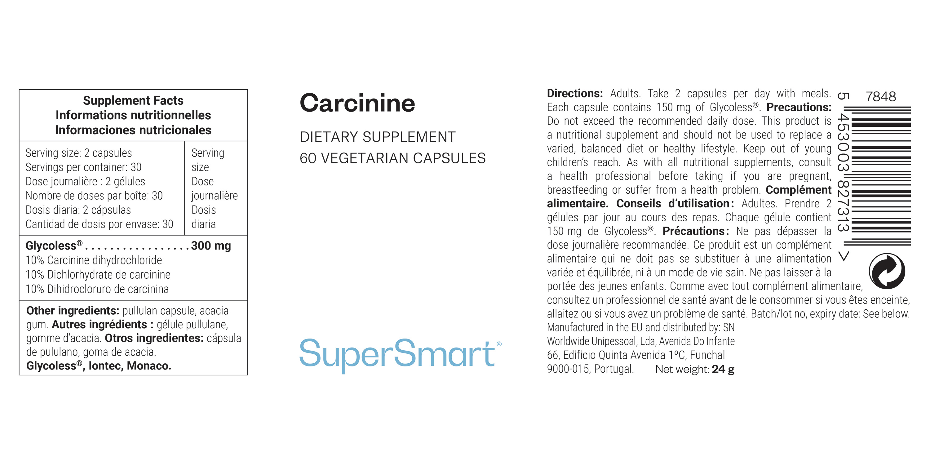 Carcinine | Forme de Carcinine Ultra-Stable et Naturelle