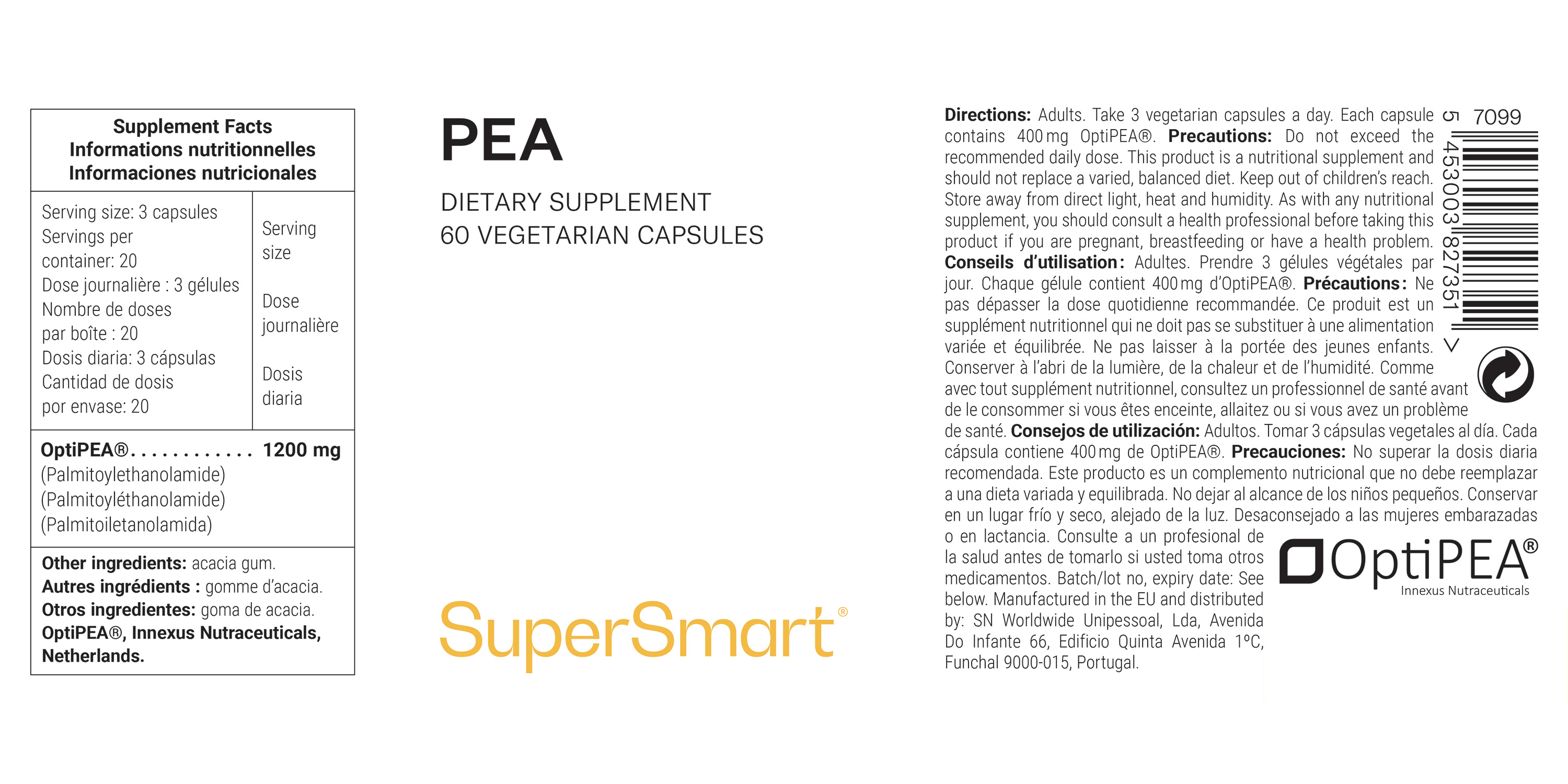P.E.A. – Analgesic Supplement to Fight Inflammatory & Neuropathic Pain