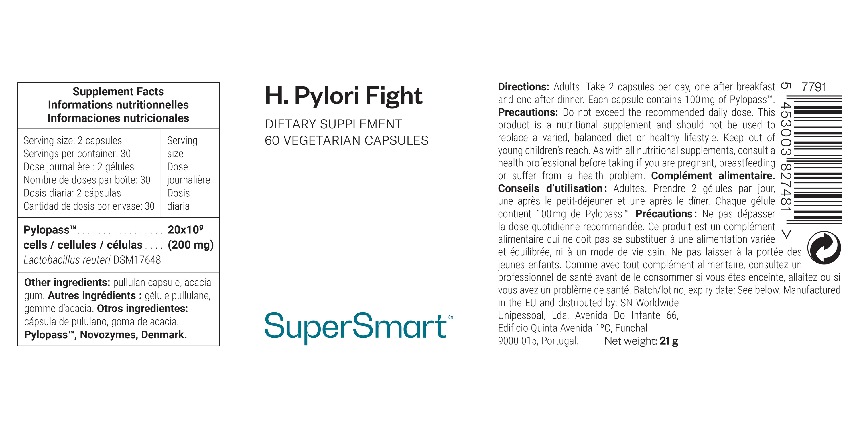 H. Pylori Fight 200 mg | Le Traitement Probiotique Naturel contre ...
