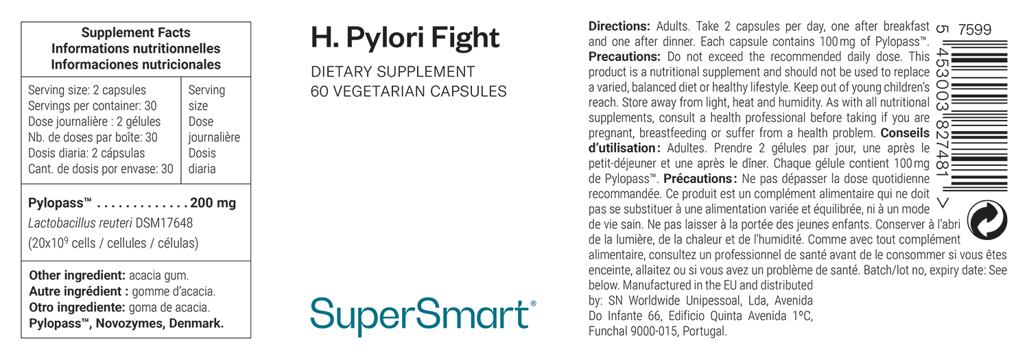 H. Pylori Fight 200 mg | Le Traitement Probiotique Naturel contre ...