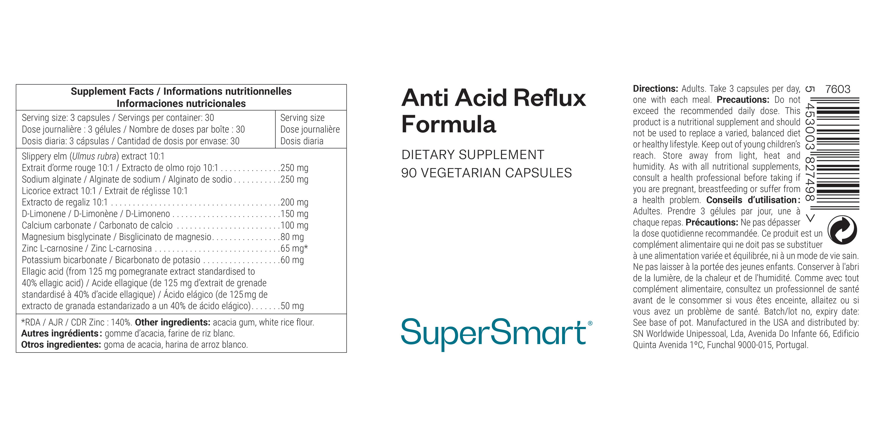 Anti Acid Reflux Formula | Complément Naturel Anti Reflux