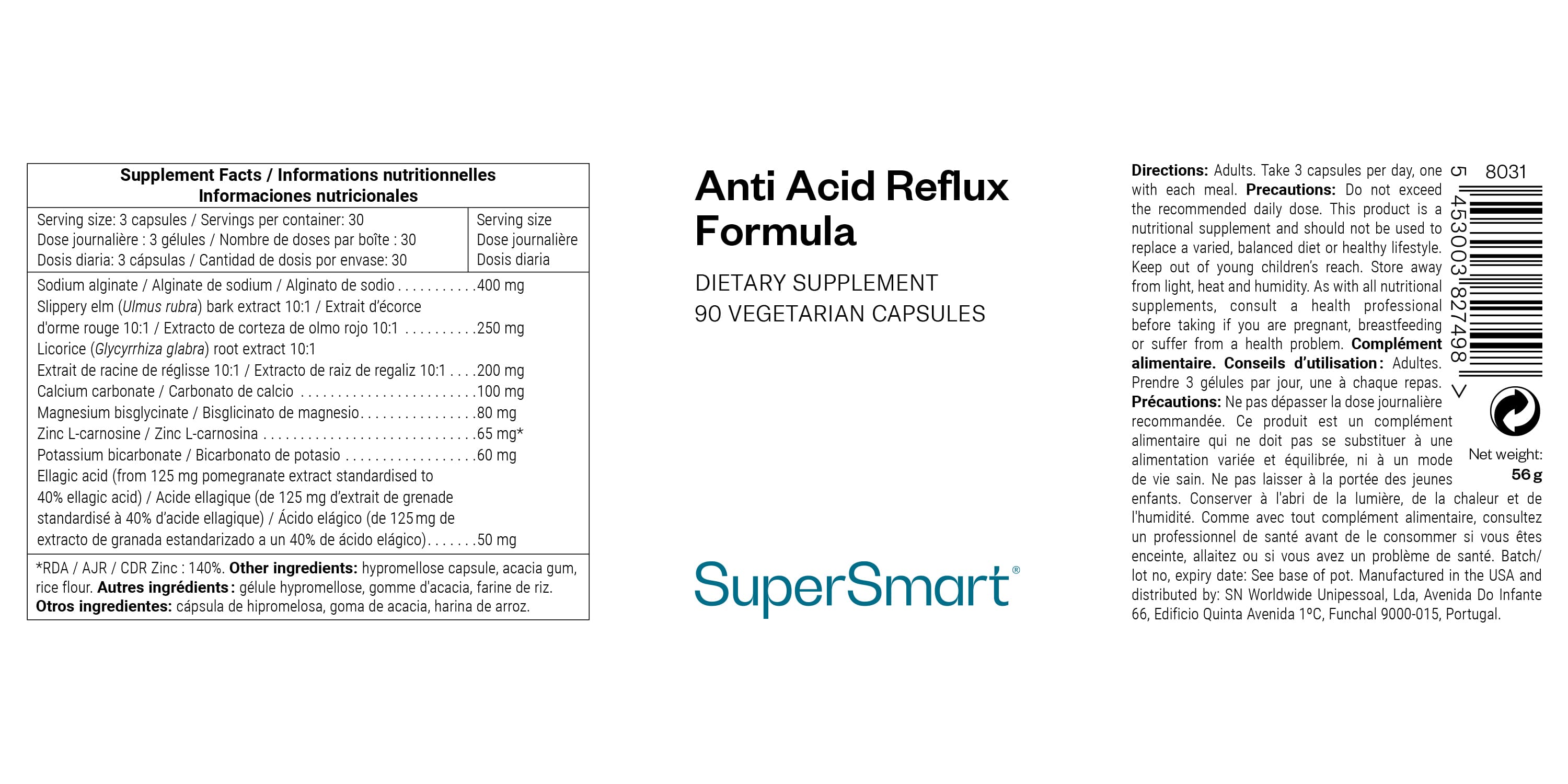 Anti-Acid Reflux Formula | Maag-darmstelsel - darmpassage - Vertering