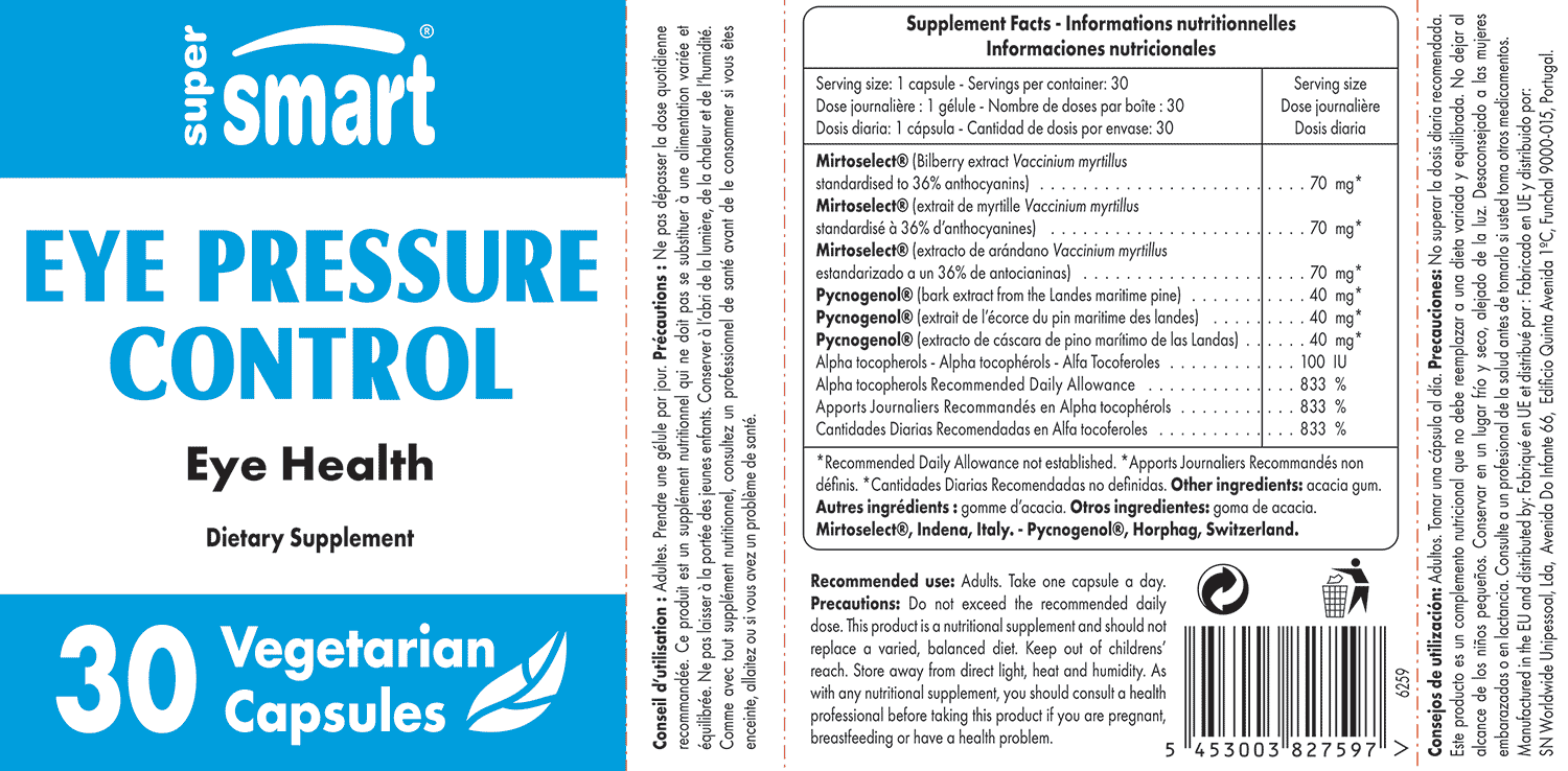 Eye Pressure Control | Formule Naturelle pour la santé vasculaire des Yeux