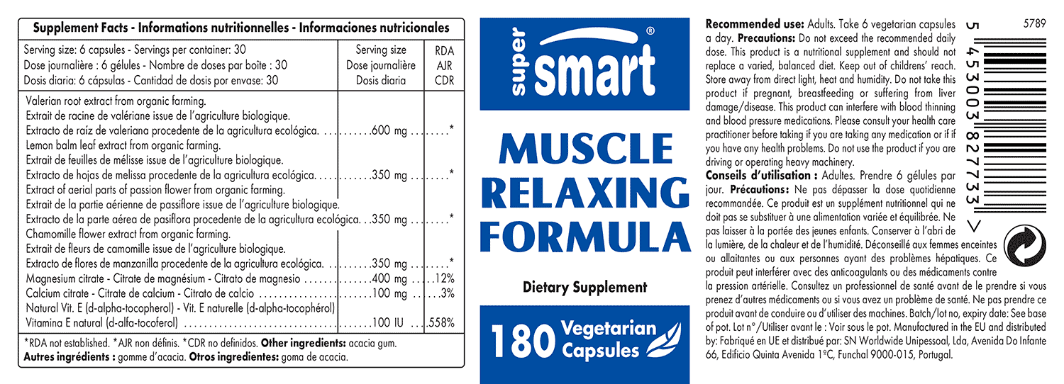 Muscle Relaxing Formula | Complément Alimentaire pour Détendre les Muscles