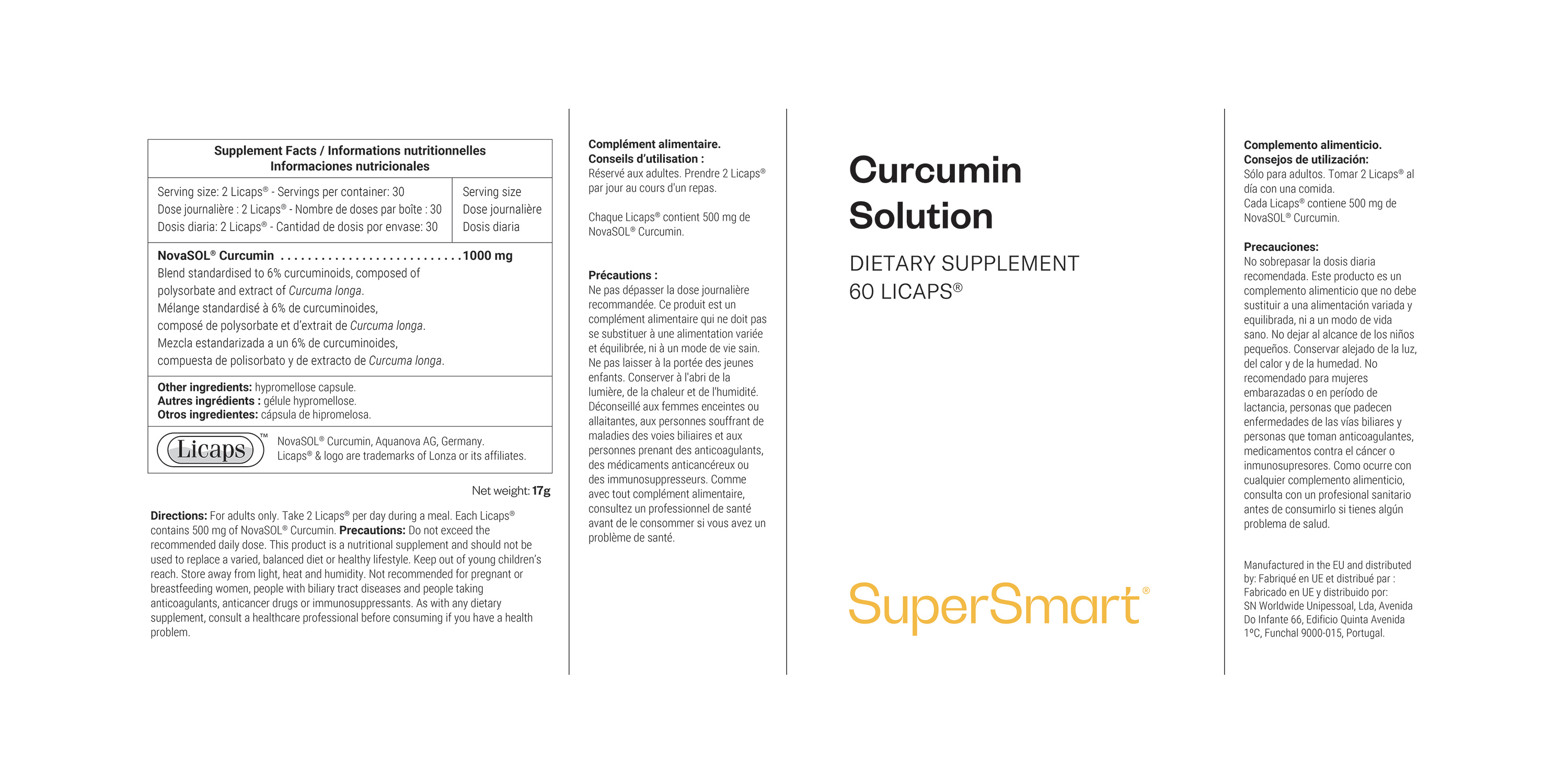 Curcumin Solution - Natural Blend with Anti-Inflammatory Power