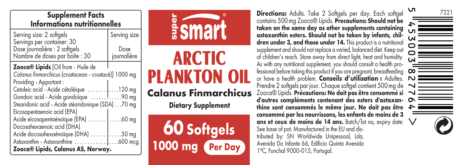Arctic Plankton Oil - Zooplankton Omega-3 to Boost Heart Health