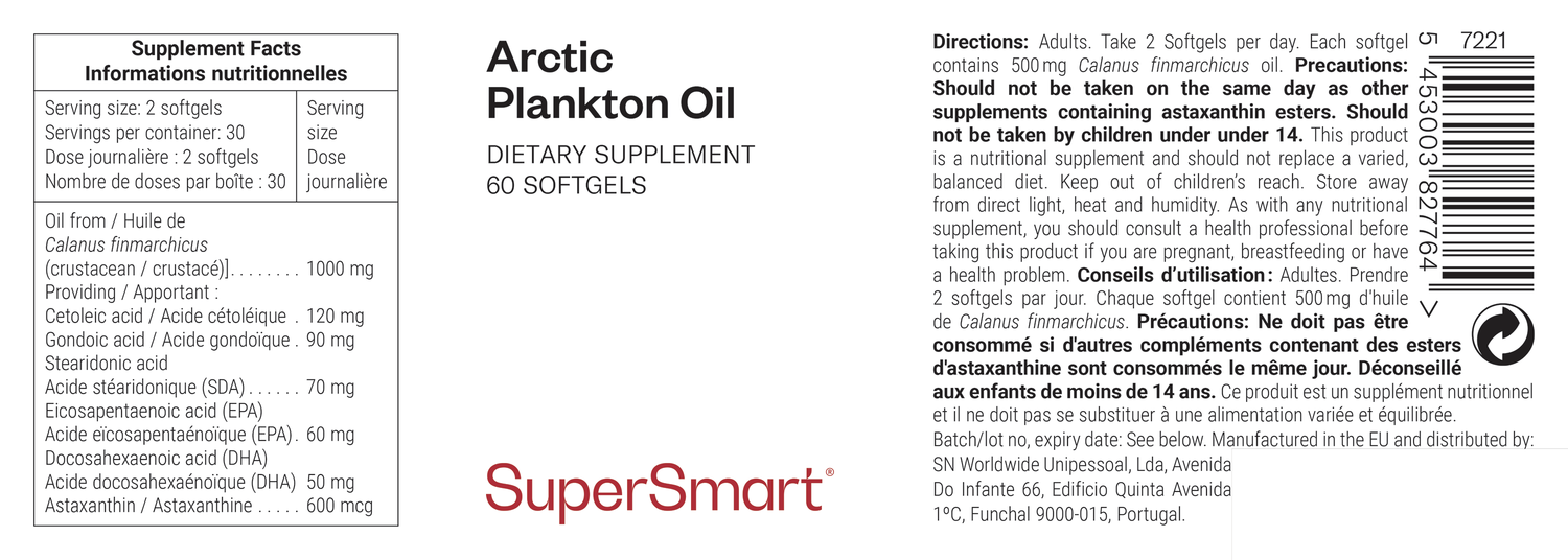 Arctic Plankton Oil | Huile de Calanus (Source d'Oméga 3 Zooplanctonique)