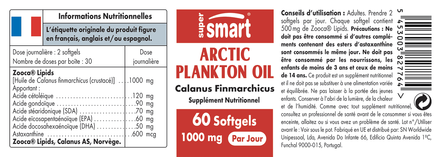 Arctic Plankton Oil | Huile de Calanus (Source d'Oméga 3 Zooplanctonique)