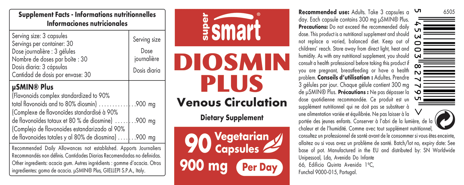 Diosmin Plus | Venotonische Ergänzung für den Kreislauf