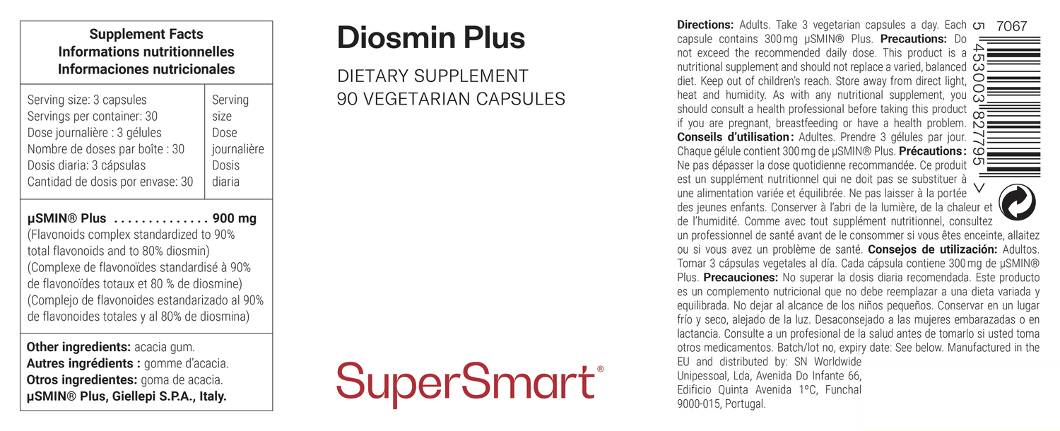 Diosmin Plus - Natural Venotonic to Support Venous Circulation
