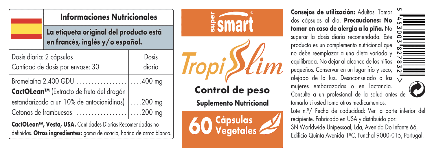 TropiSlim Producto adelgazante y para la pérdida de peso - Supersmart.com