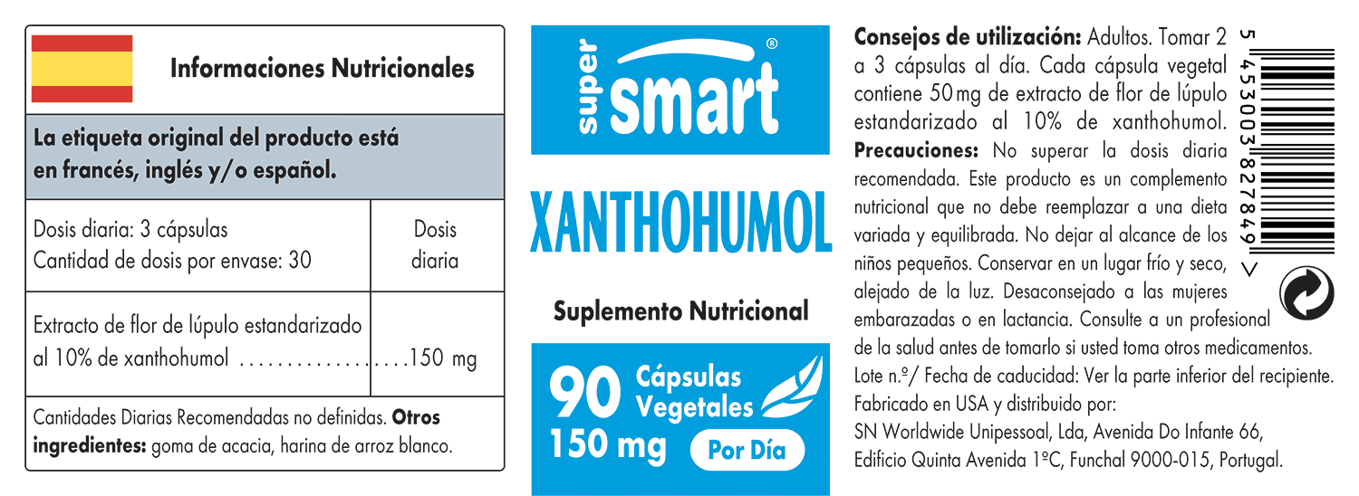 Xanthohumol Antienvejecimiento - Combate el envejecimiento - Supersmart.com
