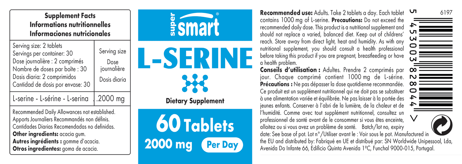 L-Serine – Suplemento de serina de referência – Benefícios e dosagem