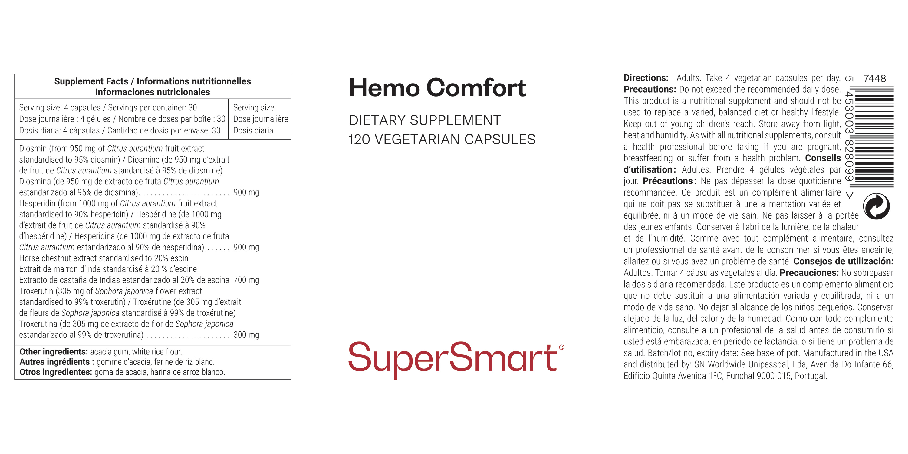 Hemo Comfort: Gold standard Haemorrhoid Supplement - 100% Natural