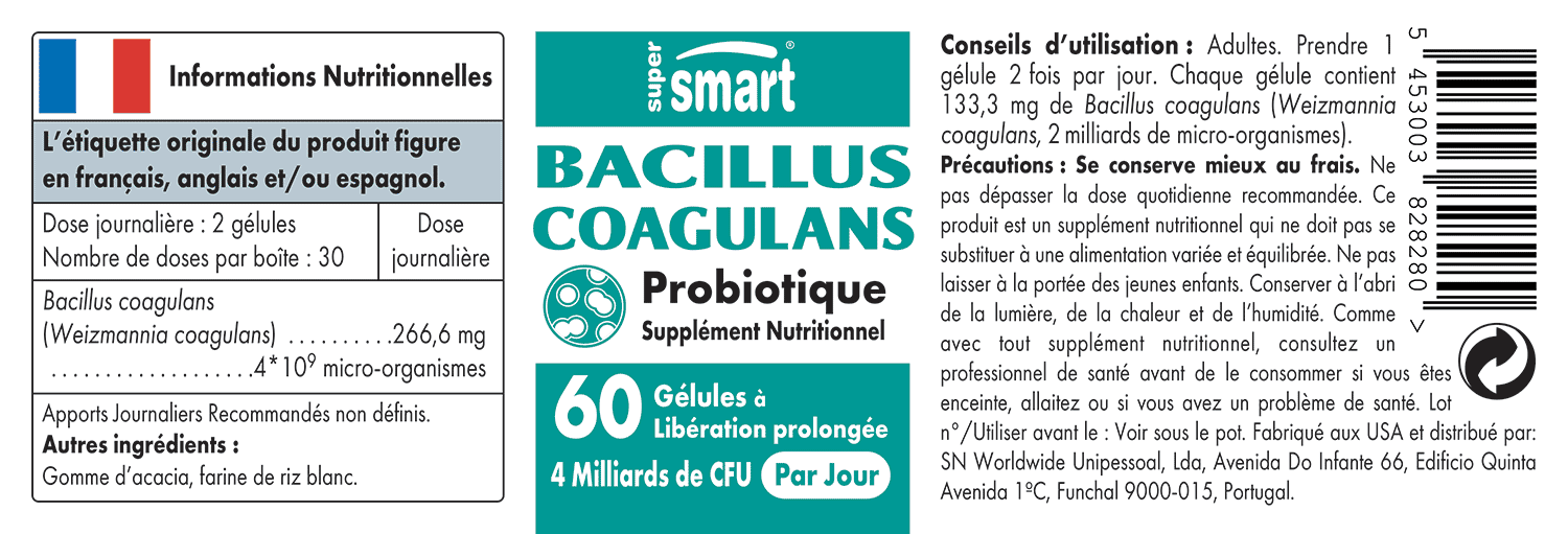 Bacillus Coagulans Probiotic | Confort Intestinal | Gélules