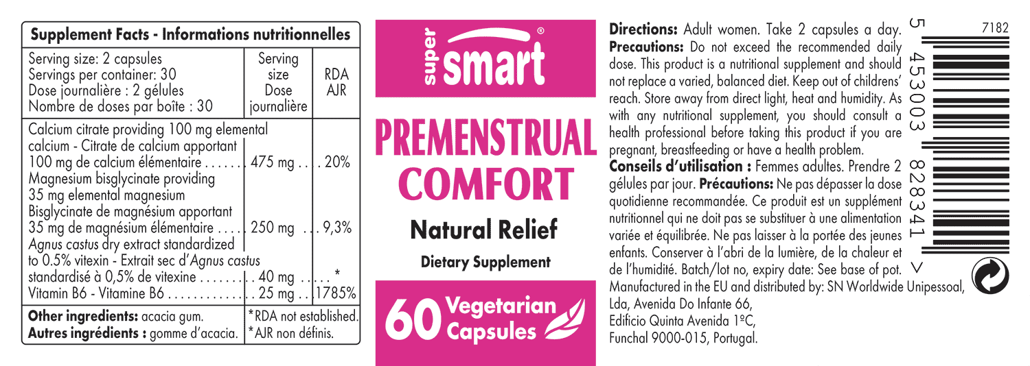 PreMenstrual Comfort : Complément Alimentaire Contre le SPM