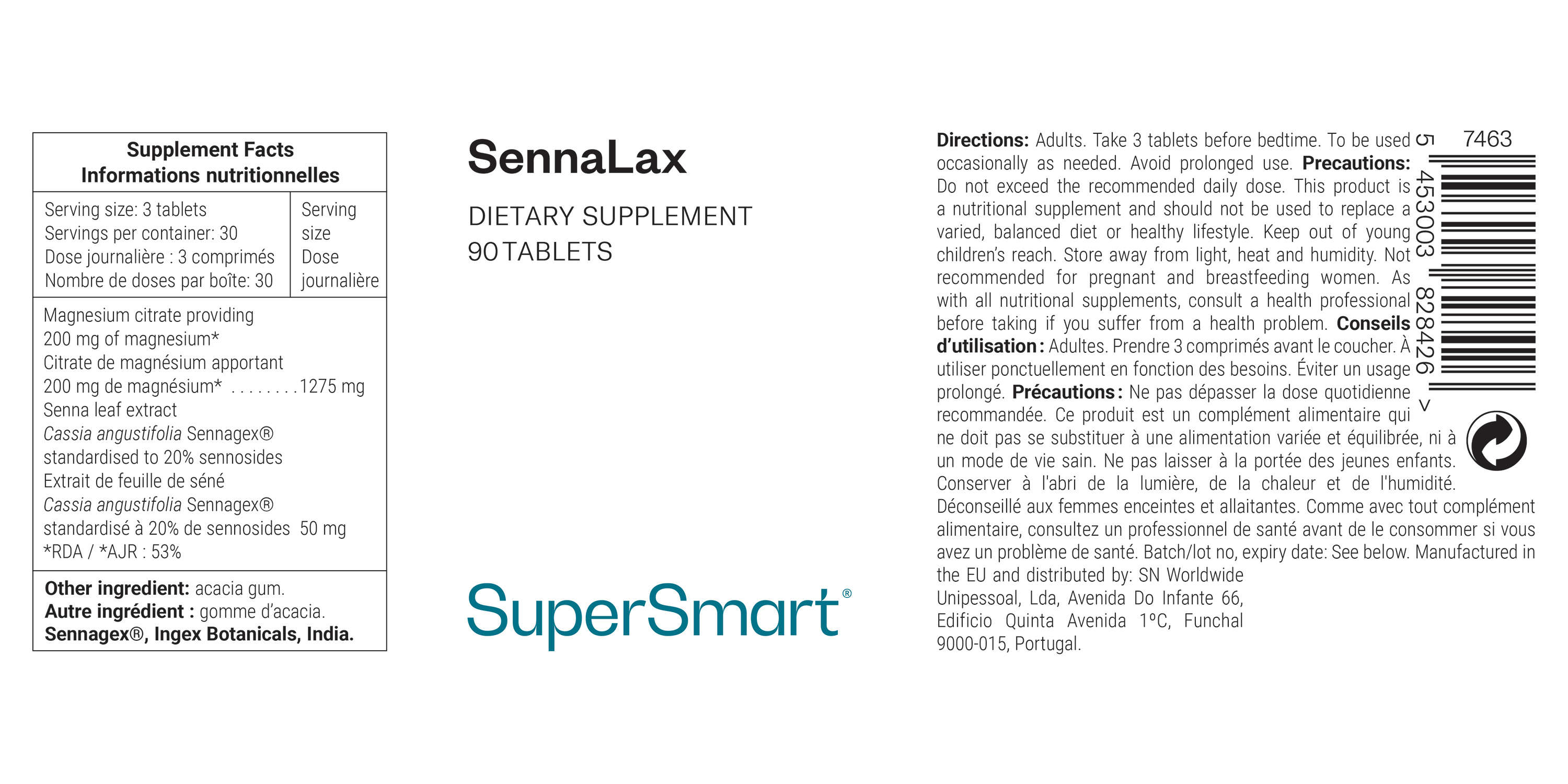 SennaLax | Extracto de Hoja de Sen, Laxante Natural | Beneficios