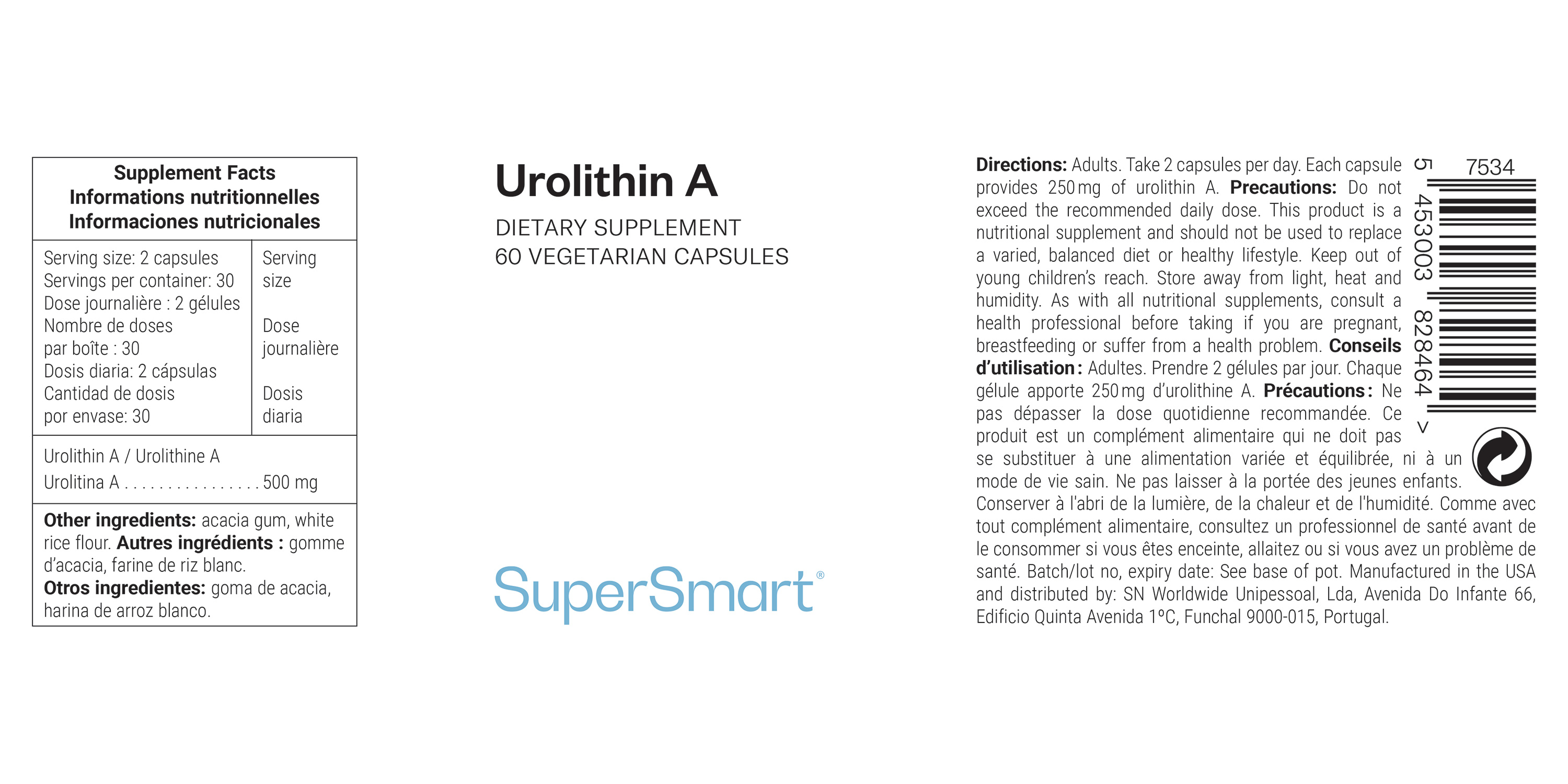 Urolithin A: Urolithin A Capsules | Longevity