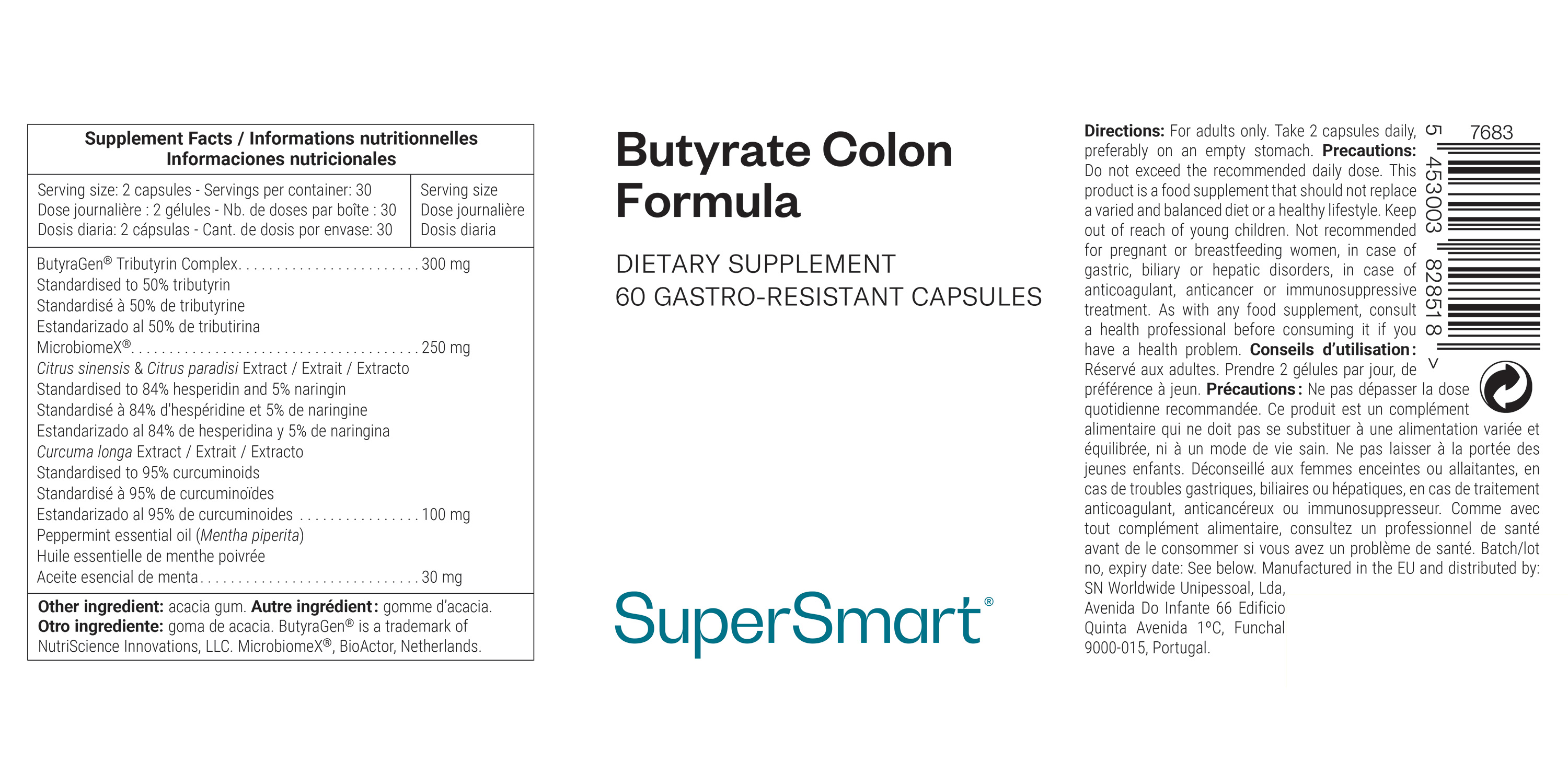 Suplemento de butirato – Cólon irritável | Butyrate Colon Formula